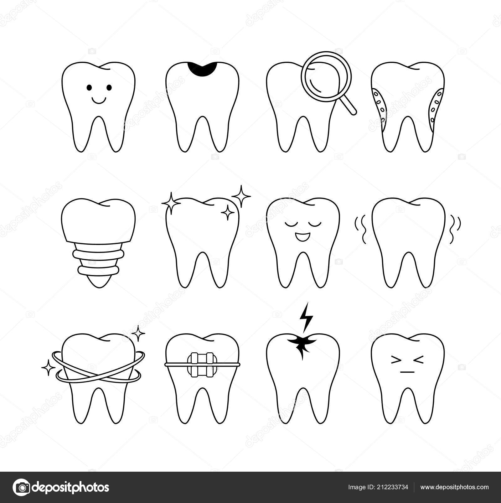 Tooth Outline Printable