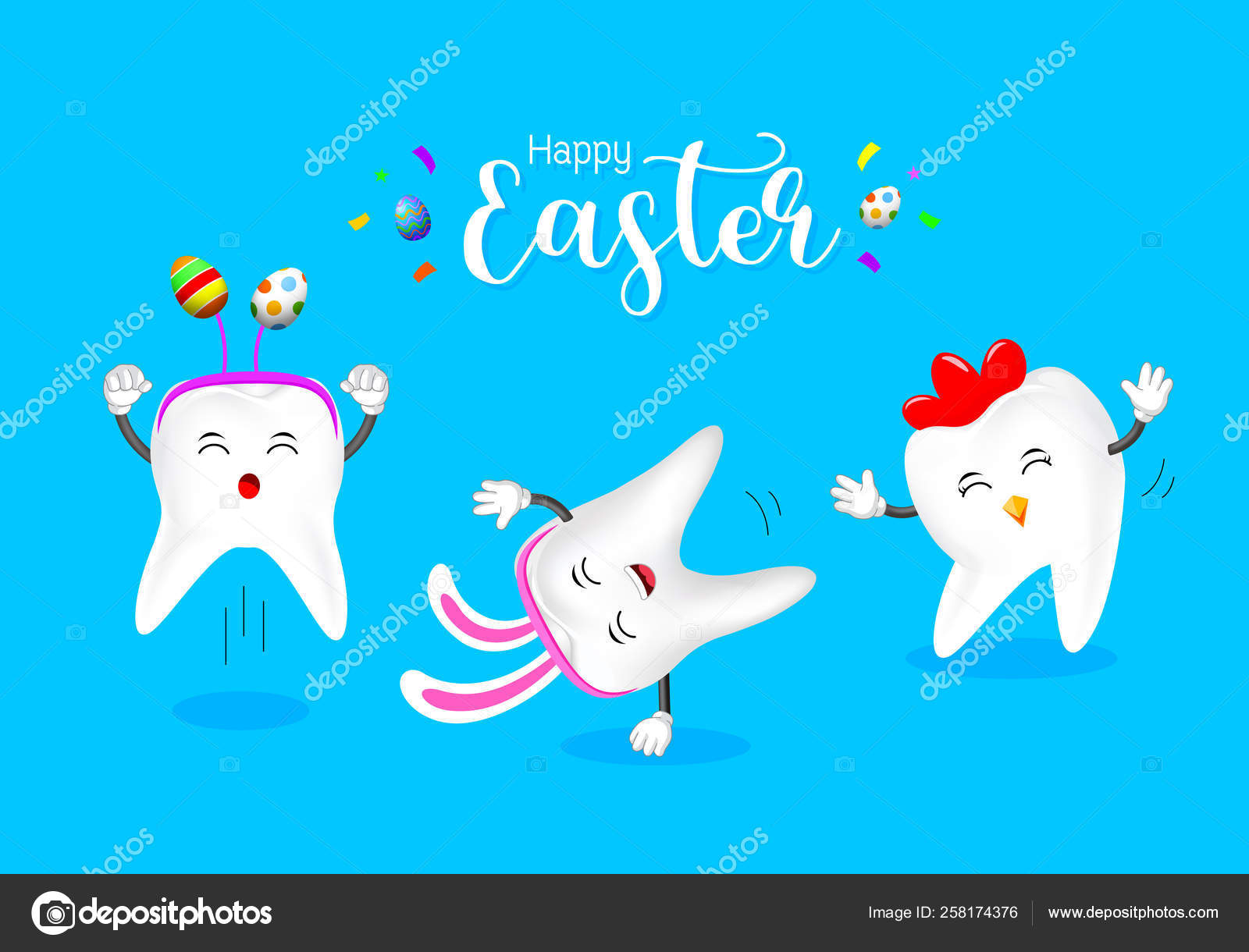 Cute Cartoon Hen Tooth Rabbit Egg Tooth Cartoon Character Design ⬇ ...