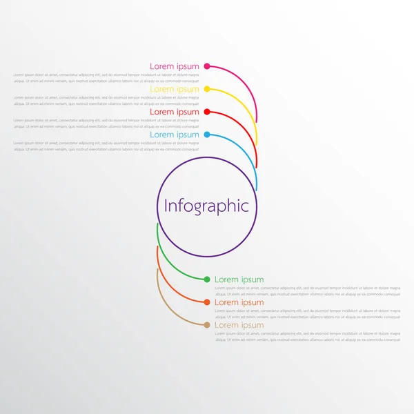 Vector Infographic Templates Used Detailed Reports All Topics Stock ...
