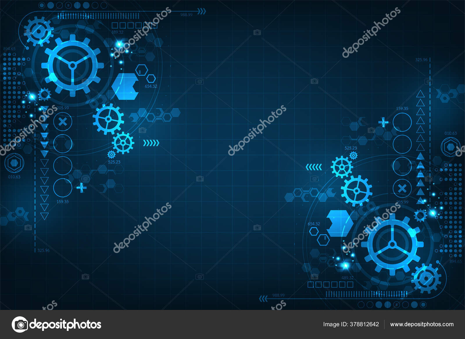 Technology Background Gears Mechanical Concepts Stock Vector by ©phai ...