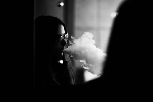 Beautiful girl vaping Stock Photos, Royalty Free Beautiful girl vaping ...