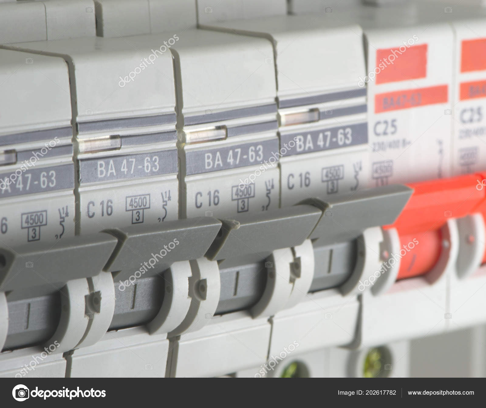 Circuit Breakers Different Colors Stock Photo by ©Tom934 202617782