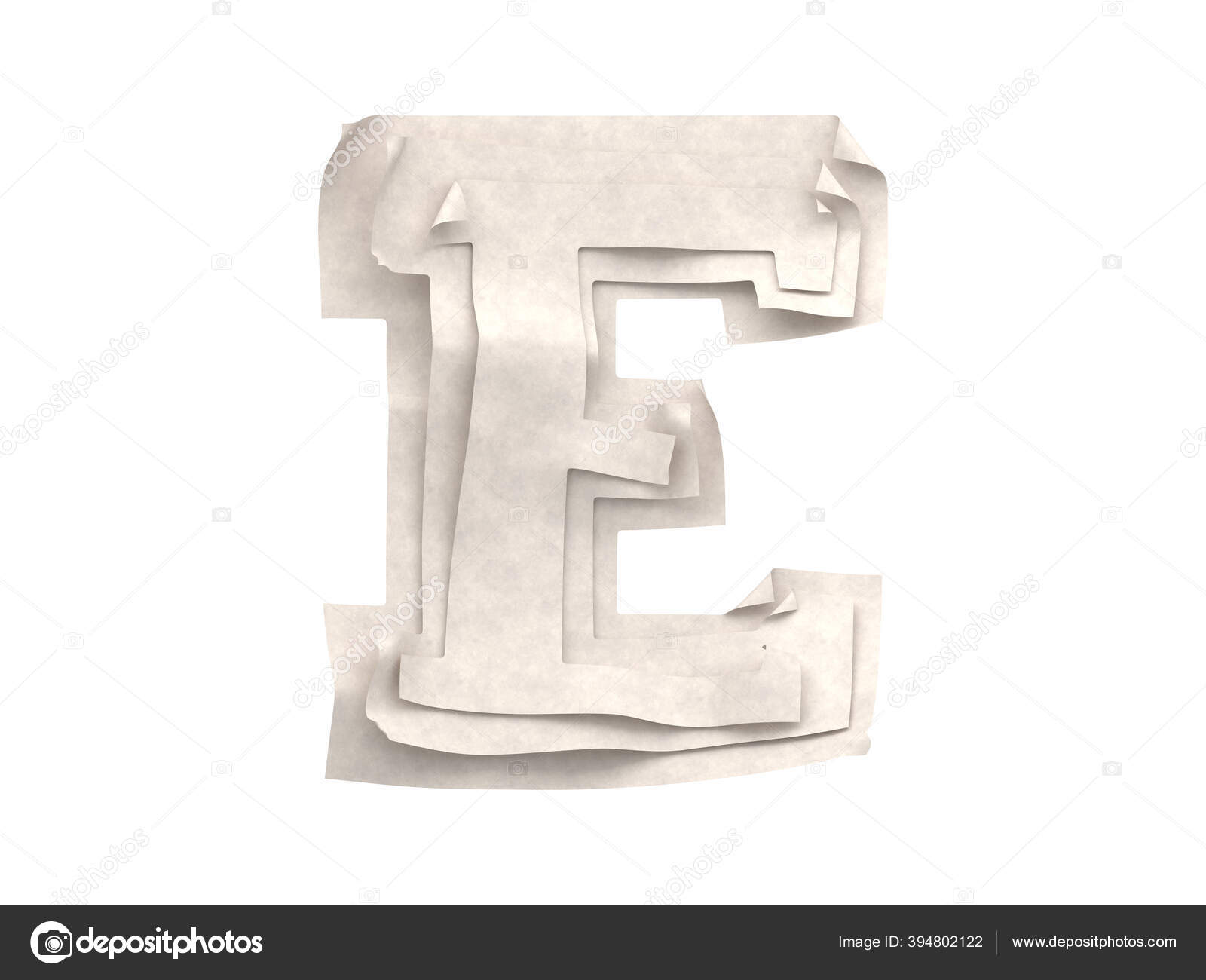 Paper Cut Font Rendering — Stock Photo © vrender #394802122