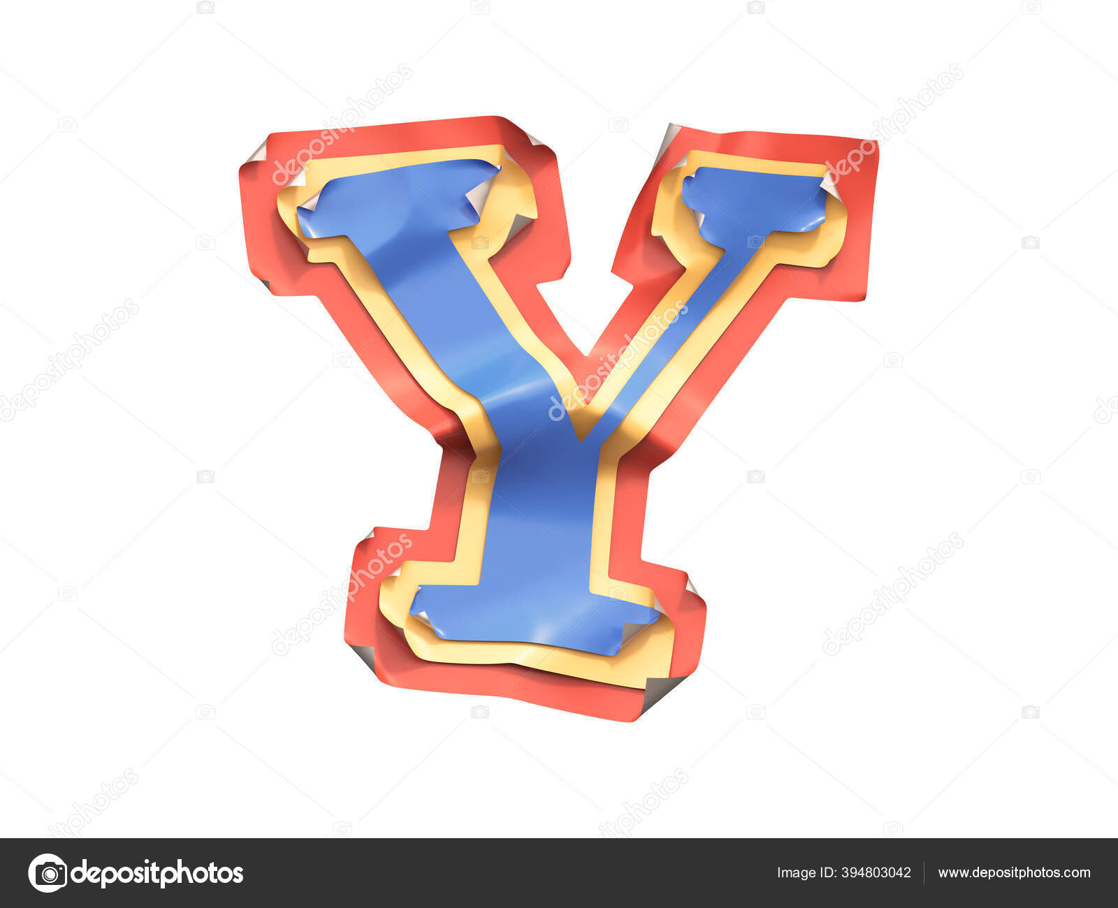 Sticker Folded Edges Font Rendering Stock Illustration by ©vrender ...