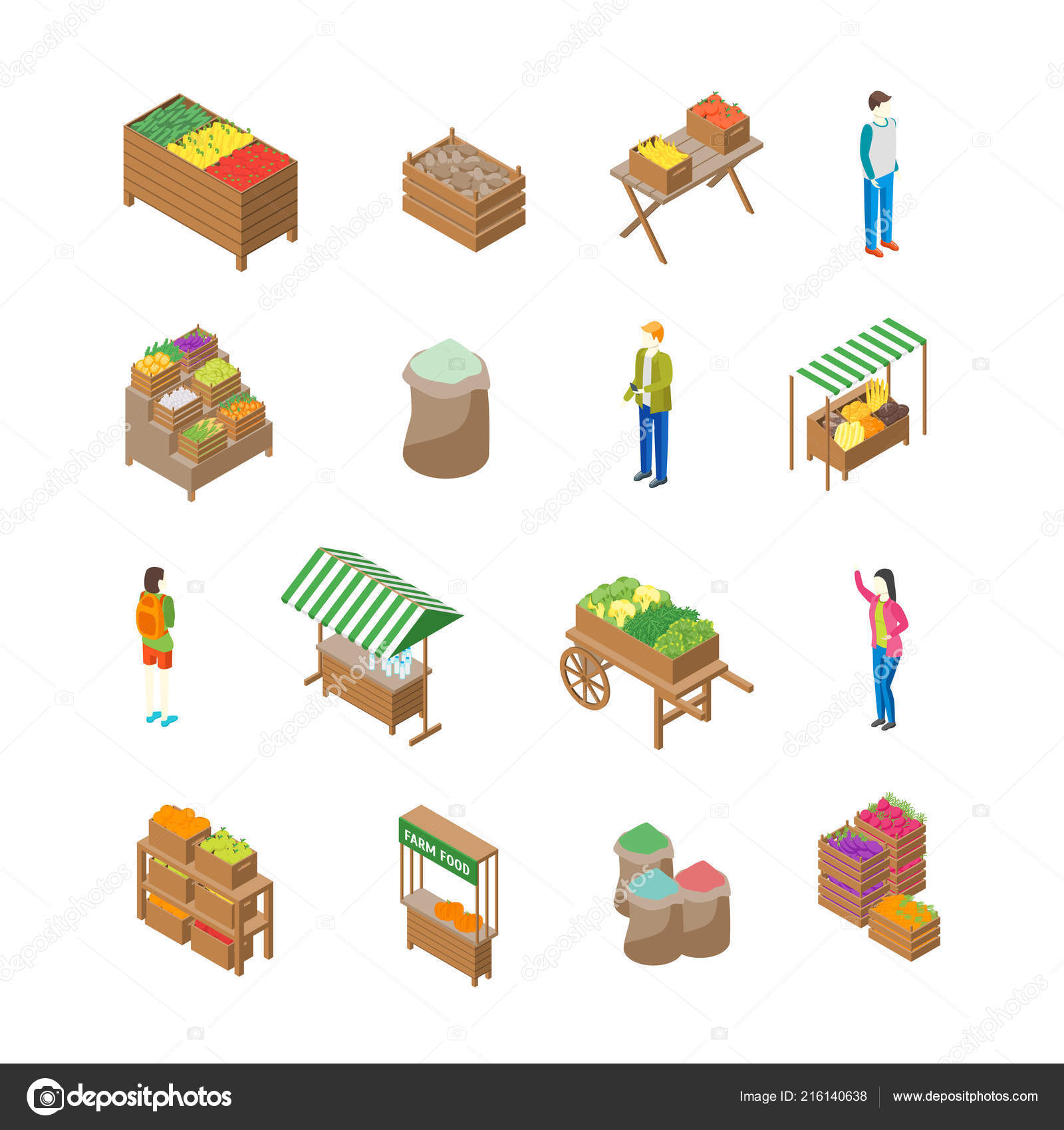 Farmers Market Stand Icon