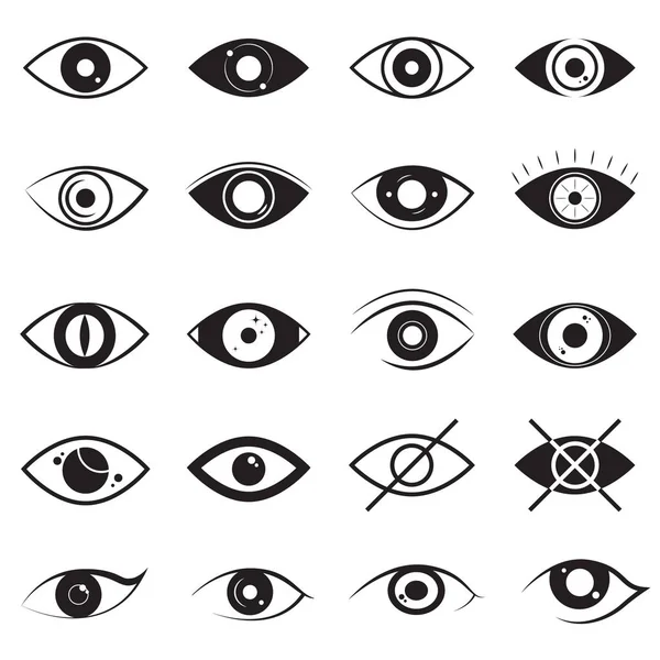 Set of eyes icon. Human eyes sign. Pictogram collection of sight and ...