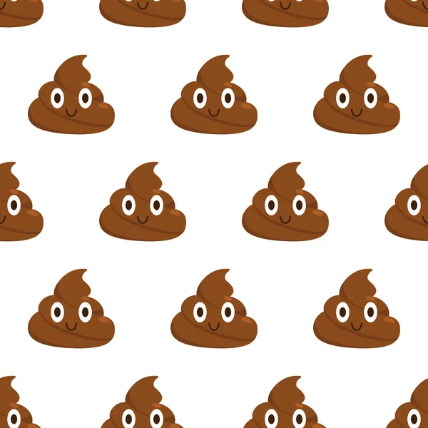 Poop emoji seamless Vector Art Stock Images | Depositphotos