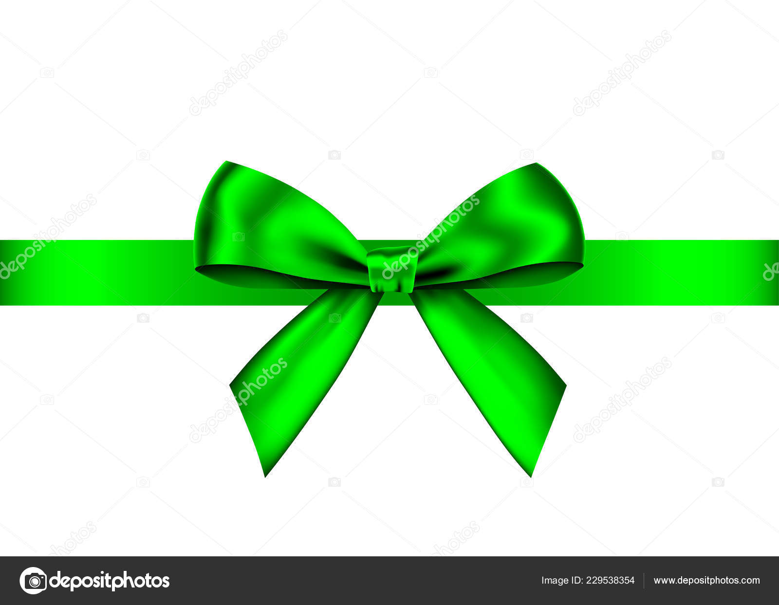Green Present Bow