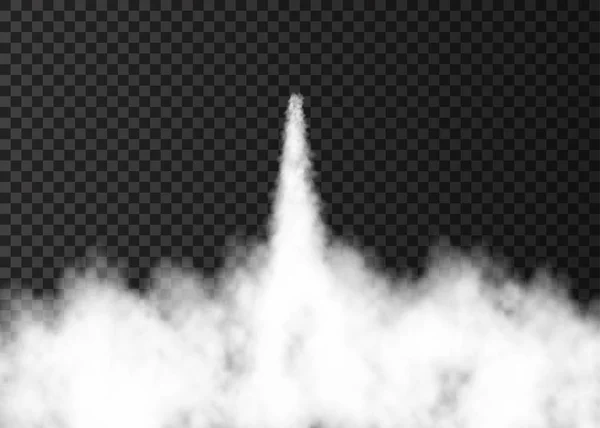 Smoke from space rocket launch isolated on transparent backgrou - Stock ...