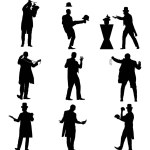 Circus Artist Silhouette on white background Stock Vector by ©mijo69 ...