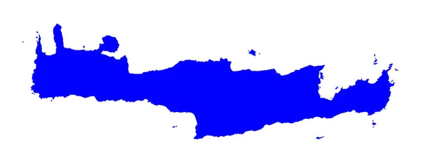 Crete Vector Map High Detailed Isolated Illustration White Background ...