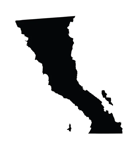 Baja on the map of california Vector Art Stock Images | Depositphotos
