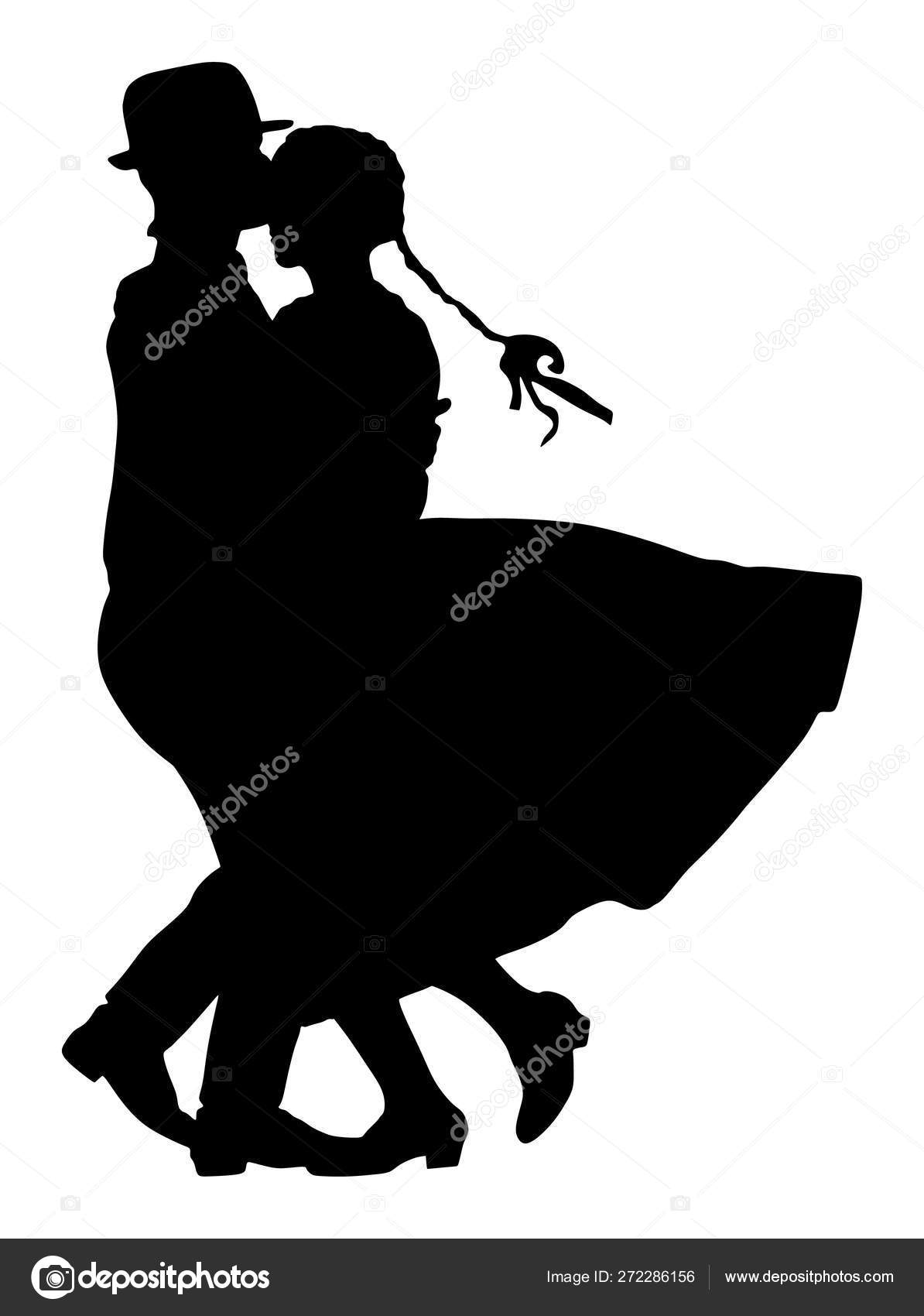 Folk Dance Silhouette
