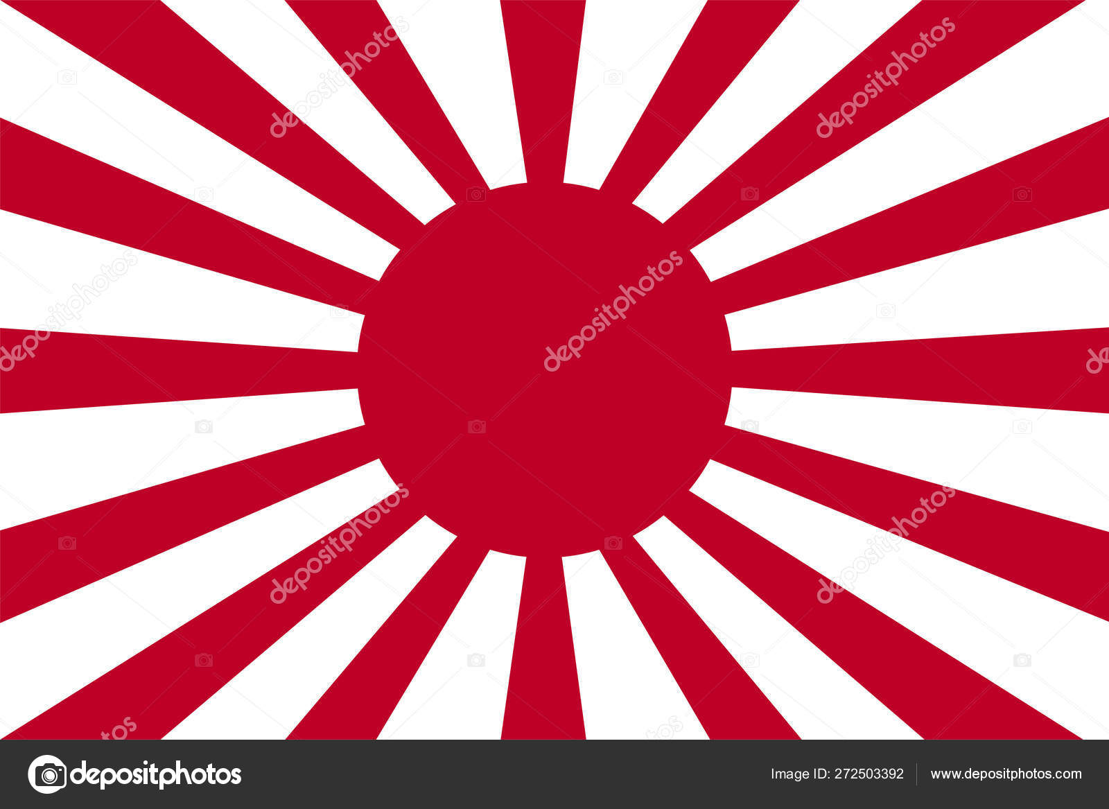 Japanese Flag Vector Imperial Japanese Army Flag Rising Sun Symbol ...