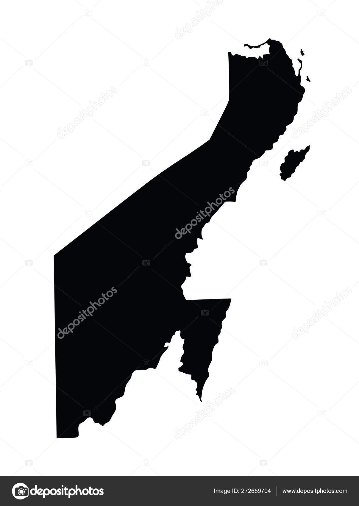 Mexico Province Map State Quintana Roo Vector Map Silhouette Isolated ...