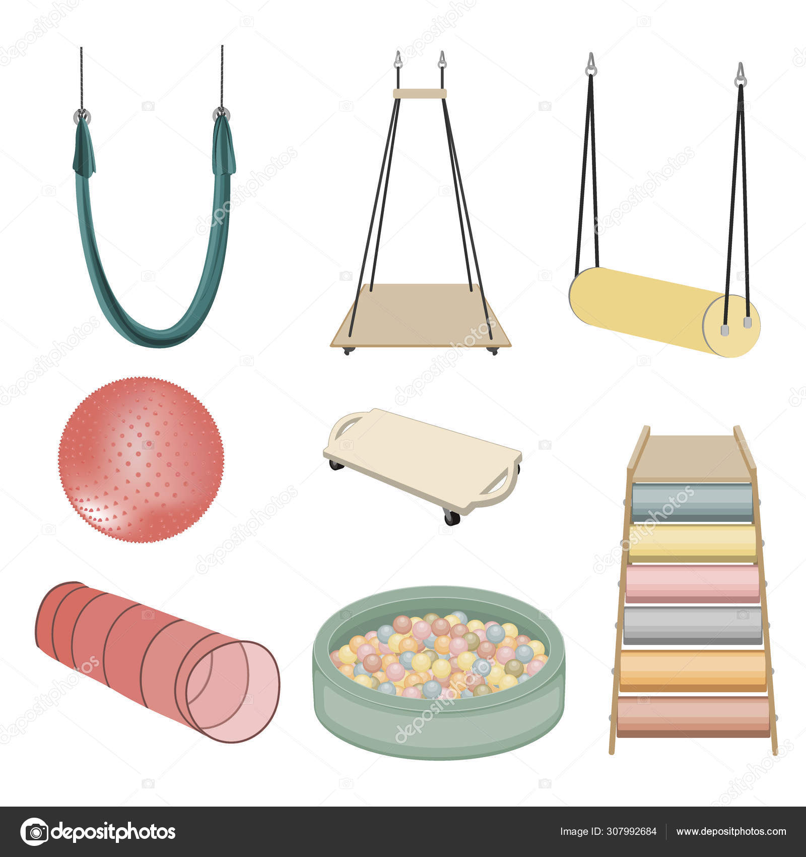 Ergoterapi Barn Sensorisk Sensorische Schommel Ø100 Cm