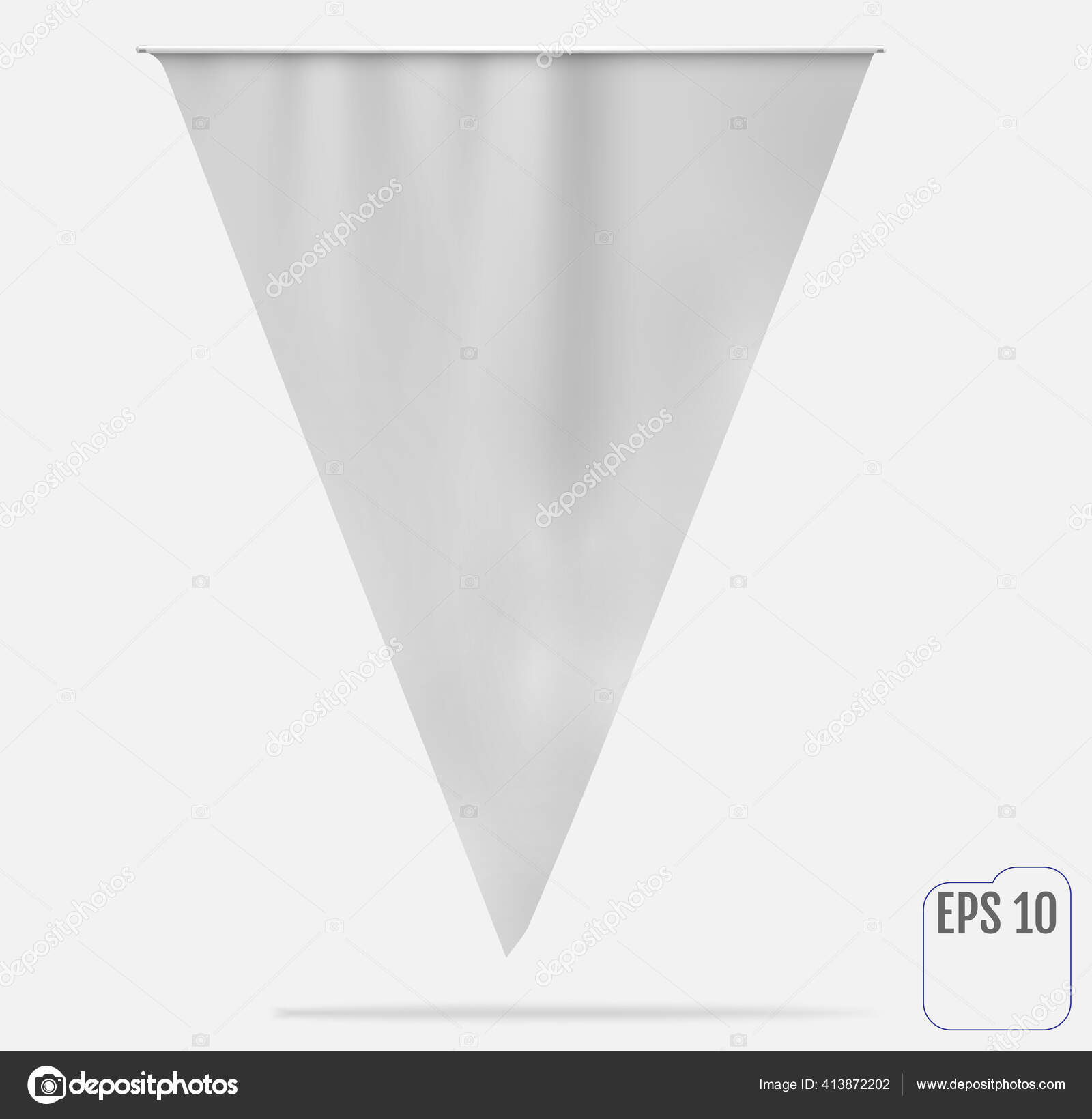 Triangle Flag Banner Template