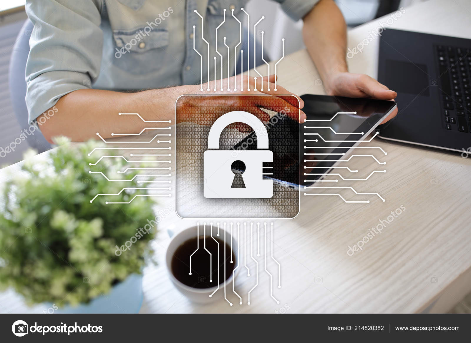 Cyber security, Data protection, information safety and encryption ...