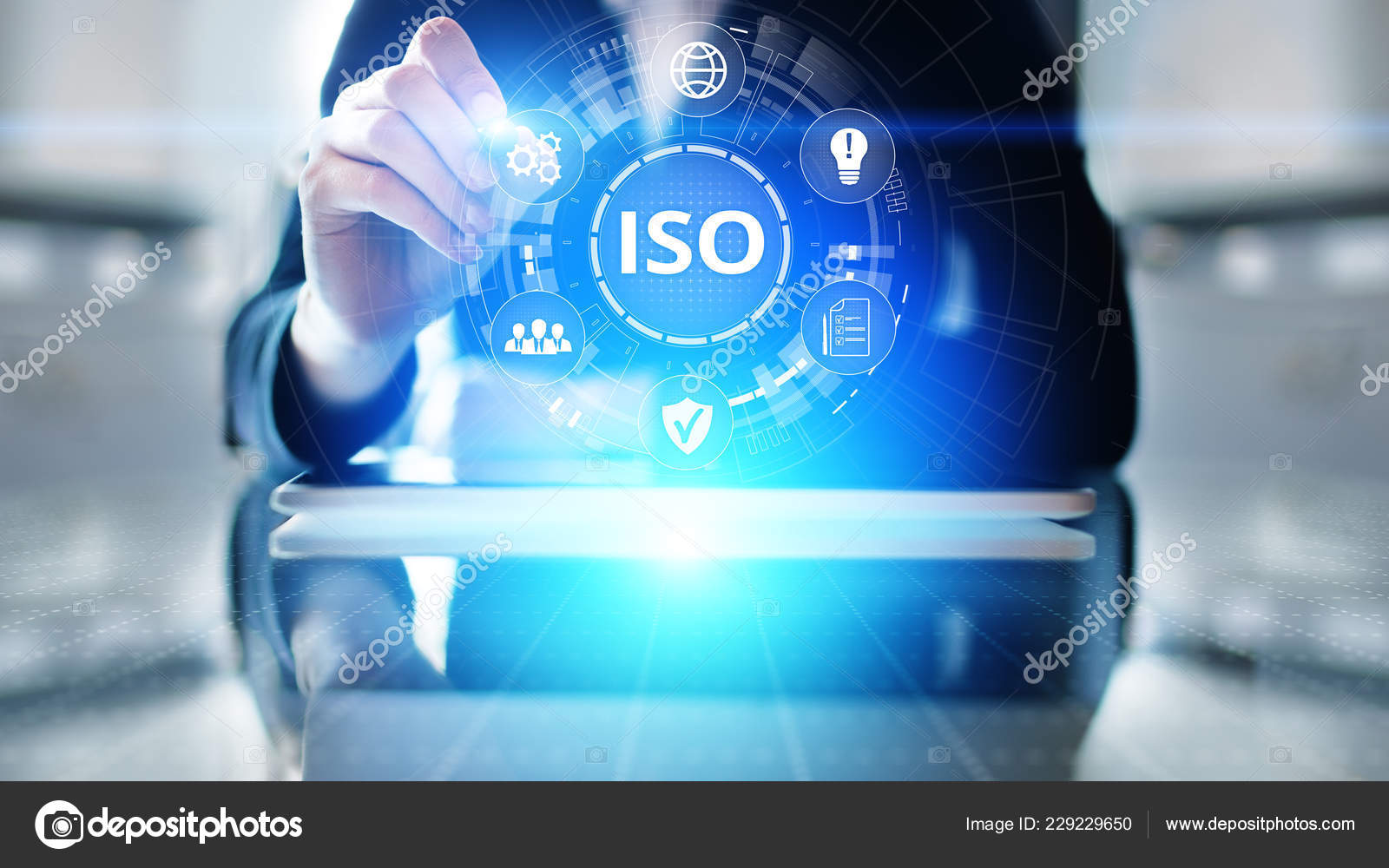 Normas ISO garantía de control de calidad garantía concepto de tecnología empresarial ...