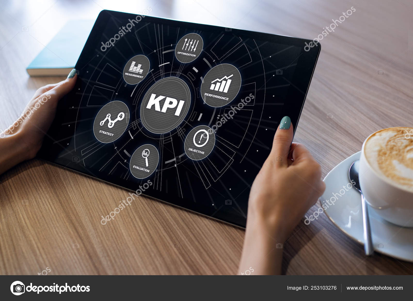 KPI - Key performance indicator. Business process efficiency ...