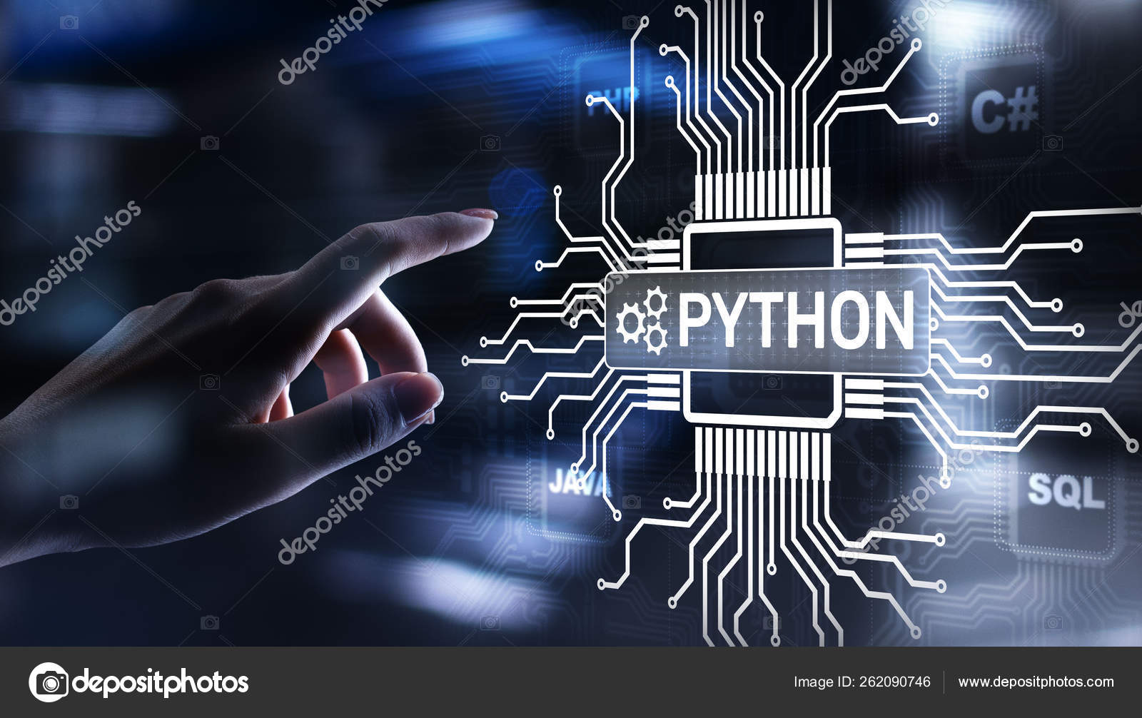 Python high-level programing language. Application and web development ...