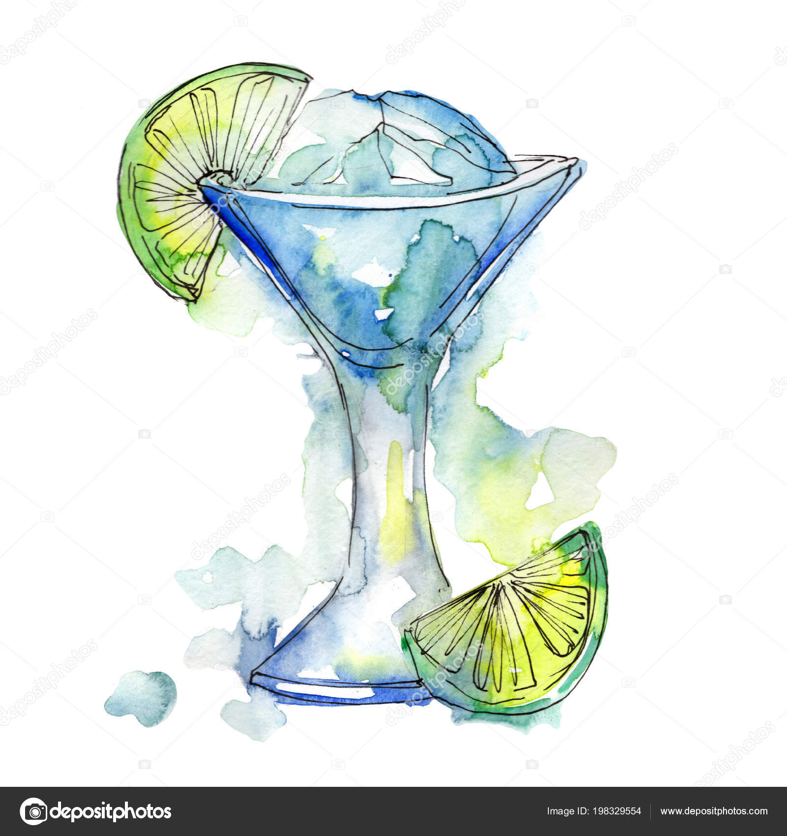 Martini Drink Border