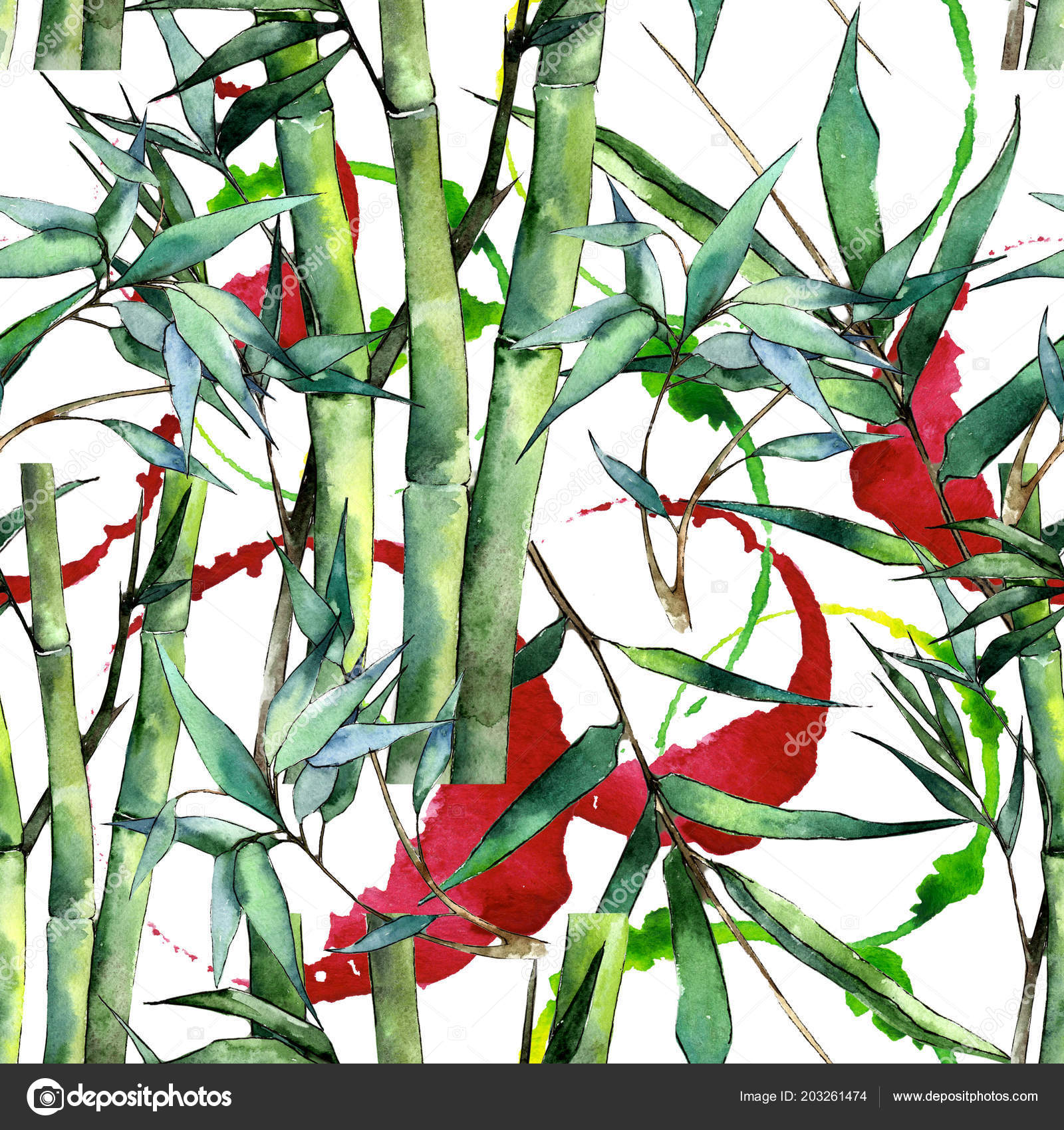 Bamboo Pattern Fabric