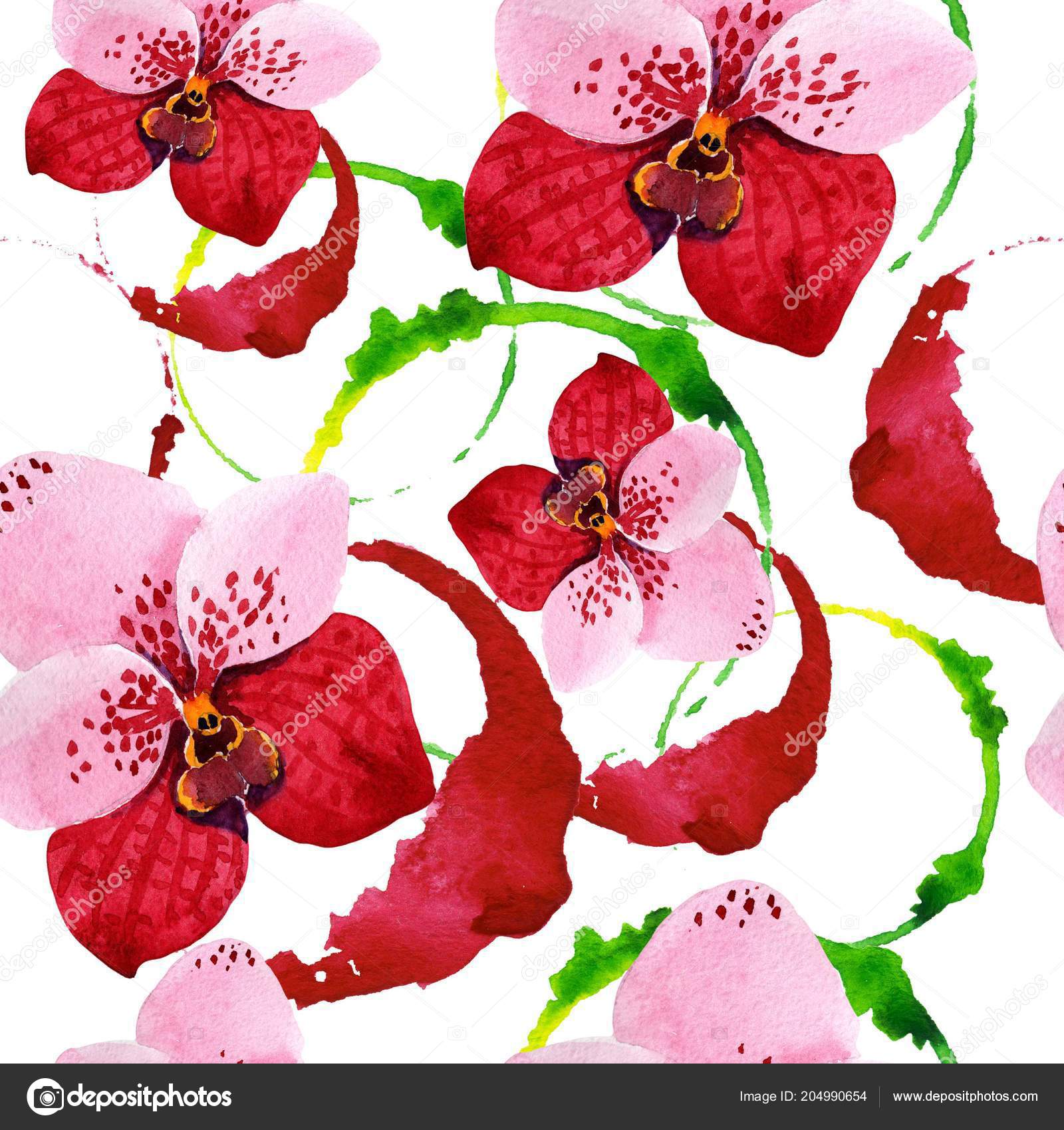 Red Orchids Wallpaper