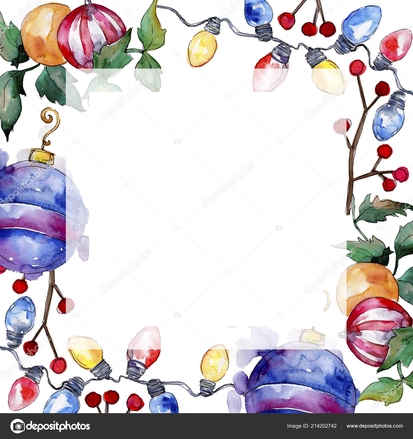 Winter Holiday Border Clip Art