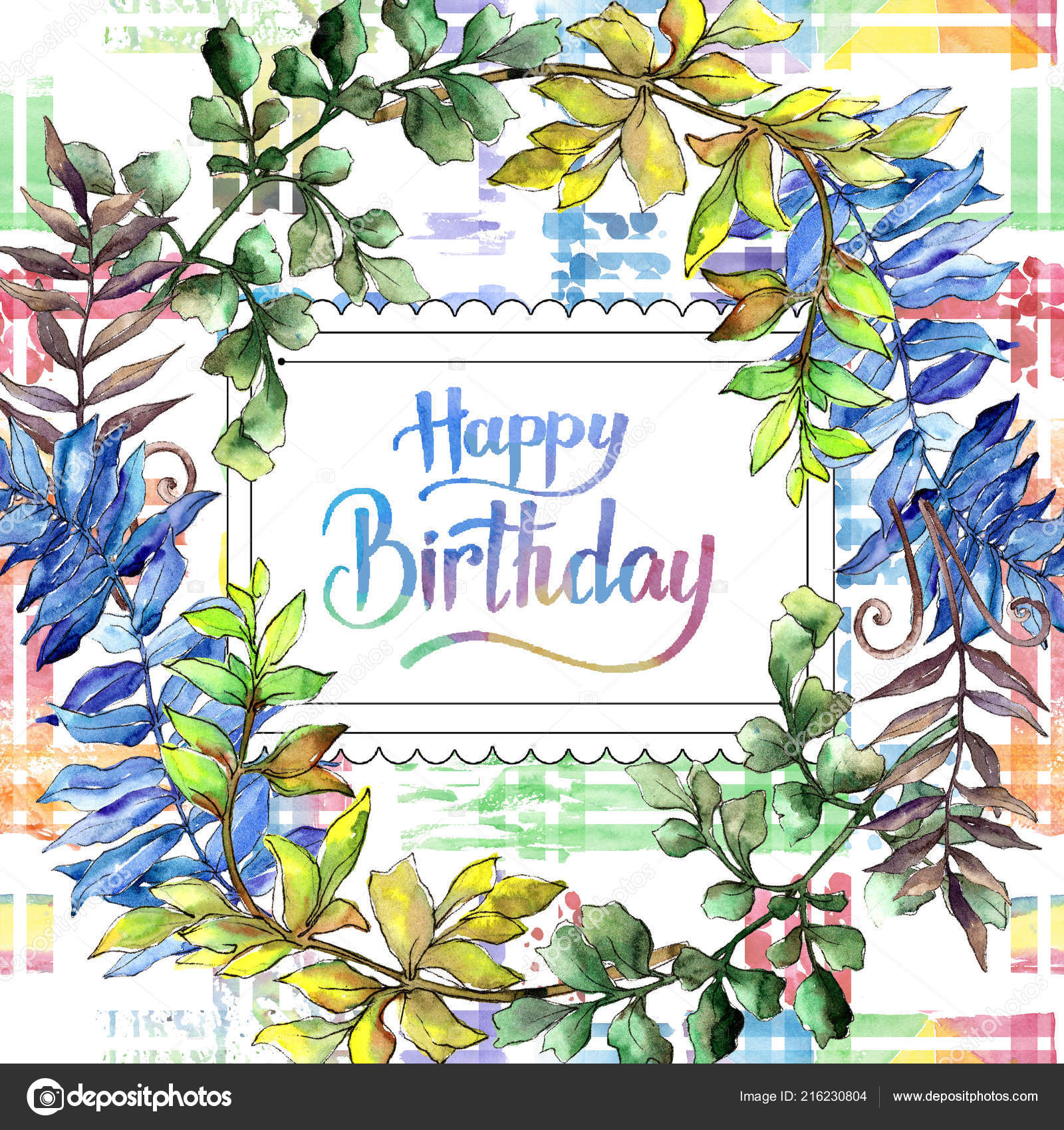 Autumn Colorful Fern Leaves Leaf Plant Botanical Garden Floral Foliage ...