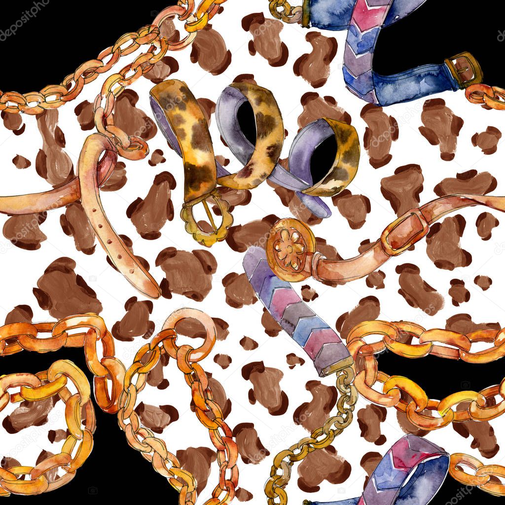 Esbozo de cintur n de cadena dorada ilustraci n de glamour de moda en un fondo de estilo ...