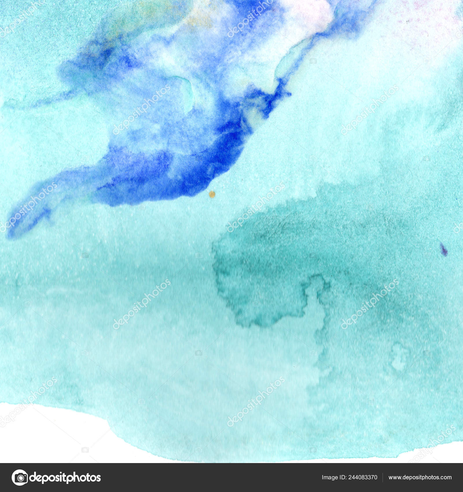 Abstract watercolor paper splash shapes isolated drawing. Illustration ...