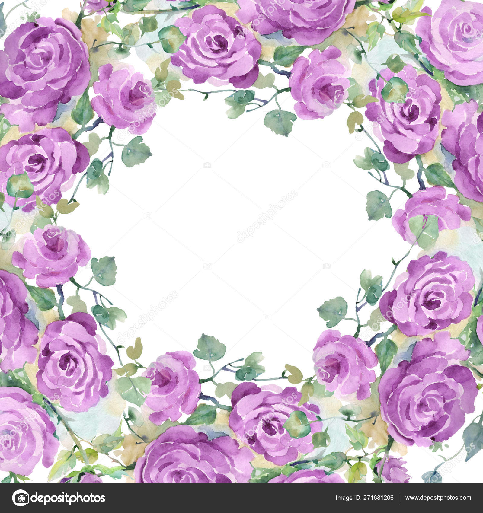 Purple Roses Border