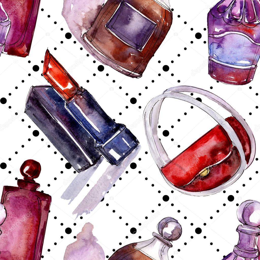 Ilustración de glamour de bosquejo de moda en un elemento aislado estilo acuarela. Patrón de ...