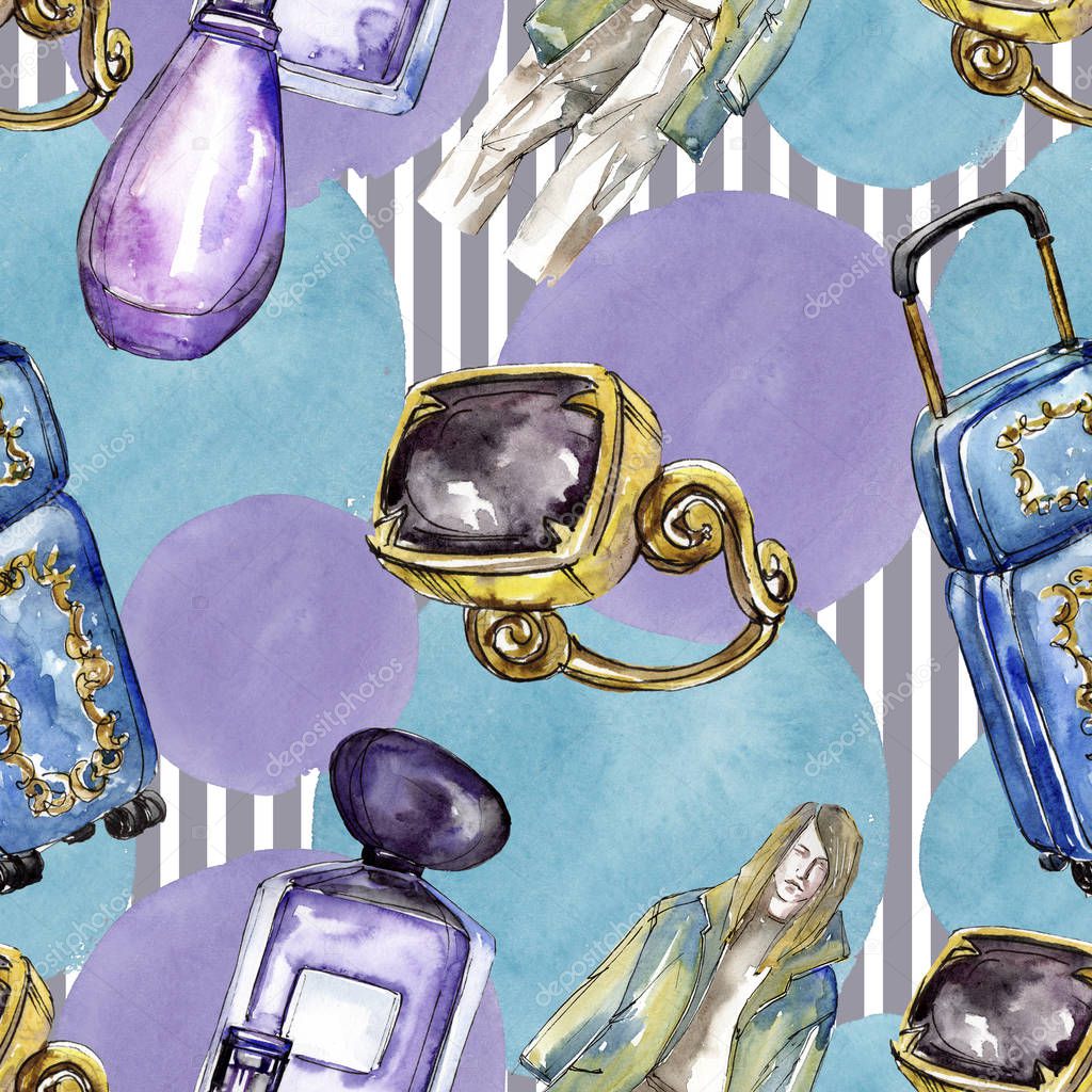 Ilustraci n de glamour de bosquejo de moda en un elemento aislado estilo acuarela. Patr n de ...