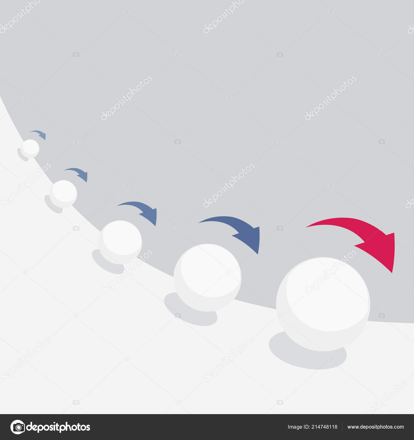 Snowball effect with arrows Stock Vector Image by ©Eloku #214748118