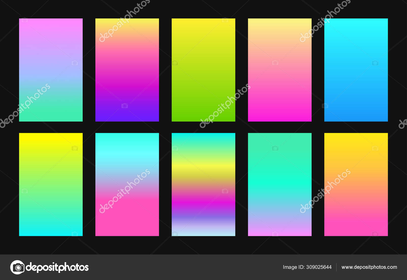 Neon Color Palette Illustrator