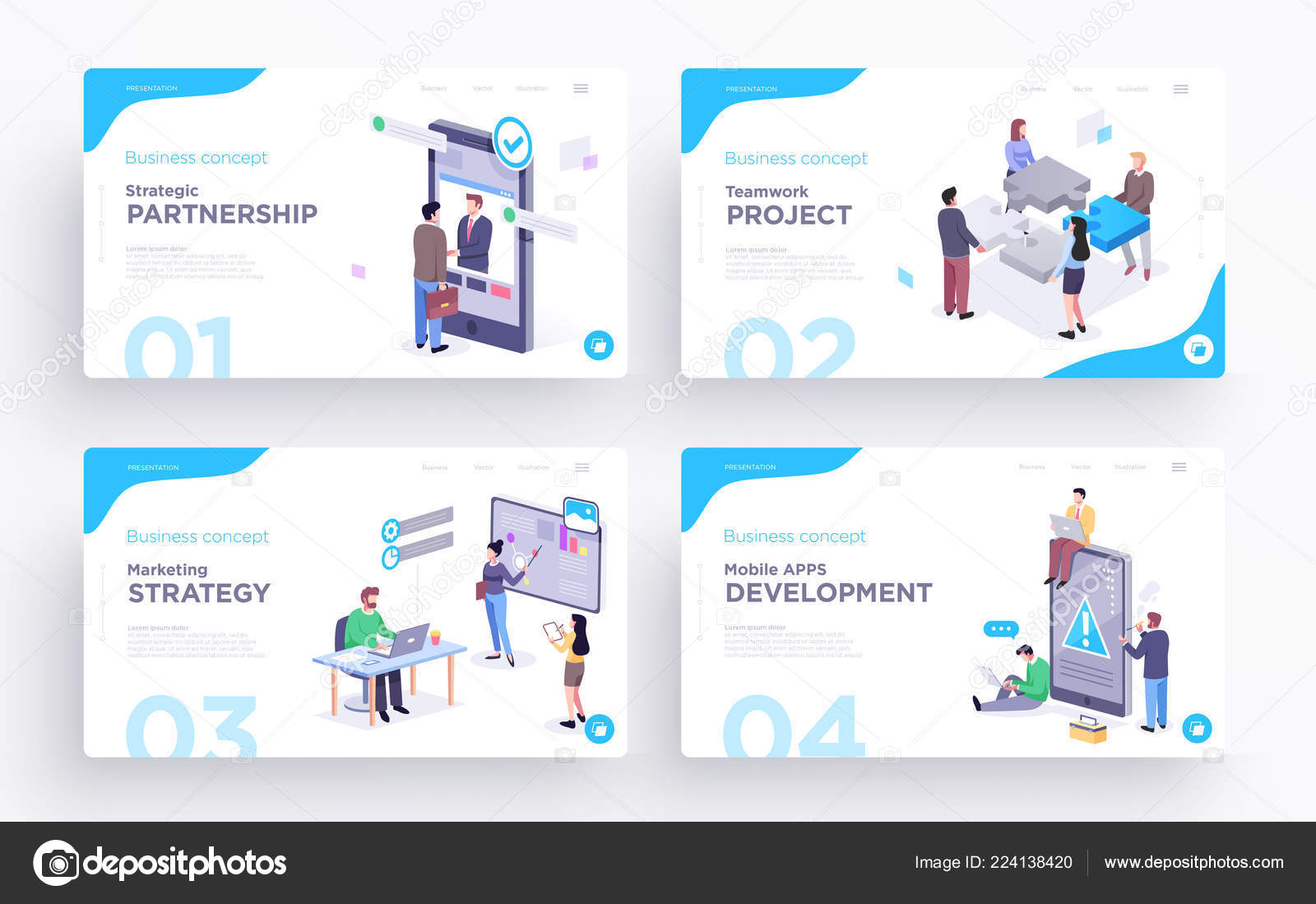Presentation Slide Templates Hero Banner Images Websites Apps Business ...
