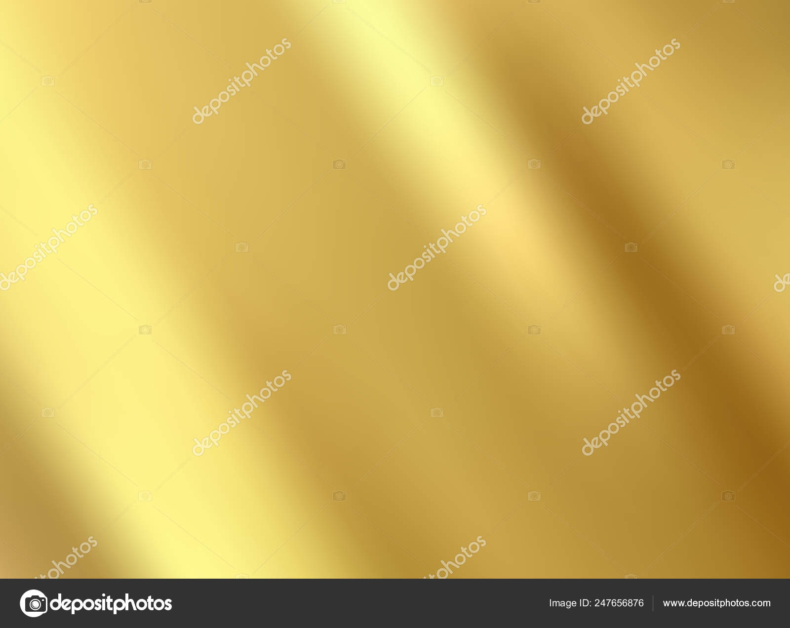 Gold Satin And Silk Cloth Fabric Crease Background And Texture Stock