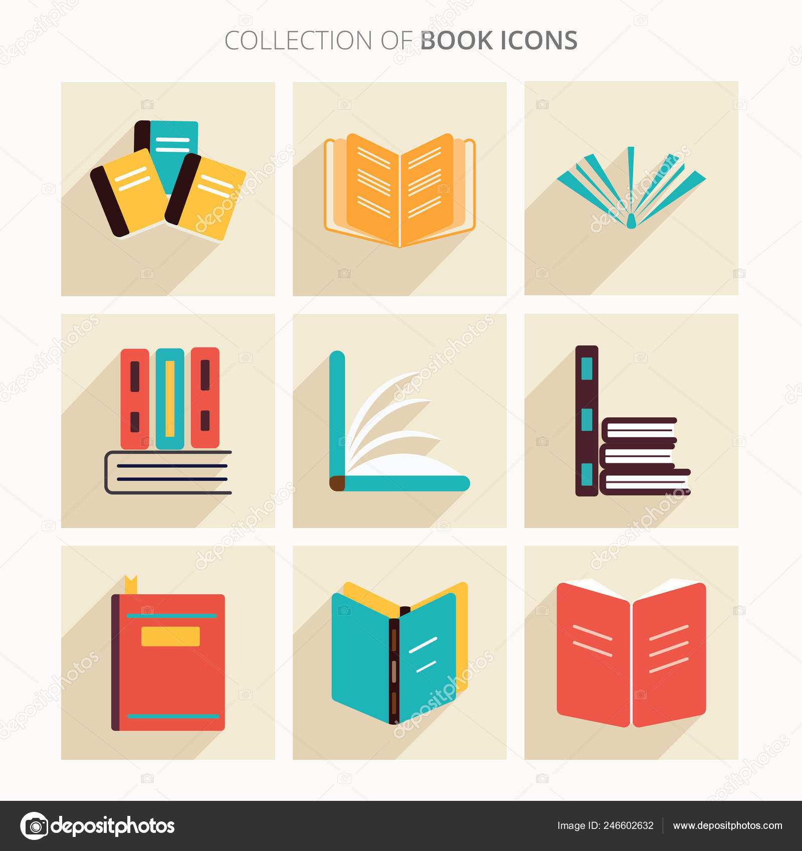 Flat Book Icon