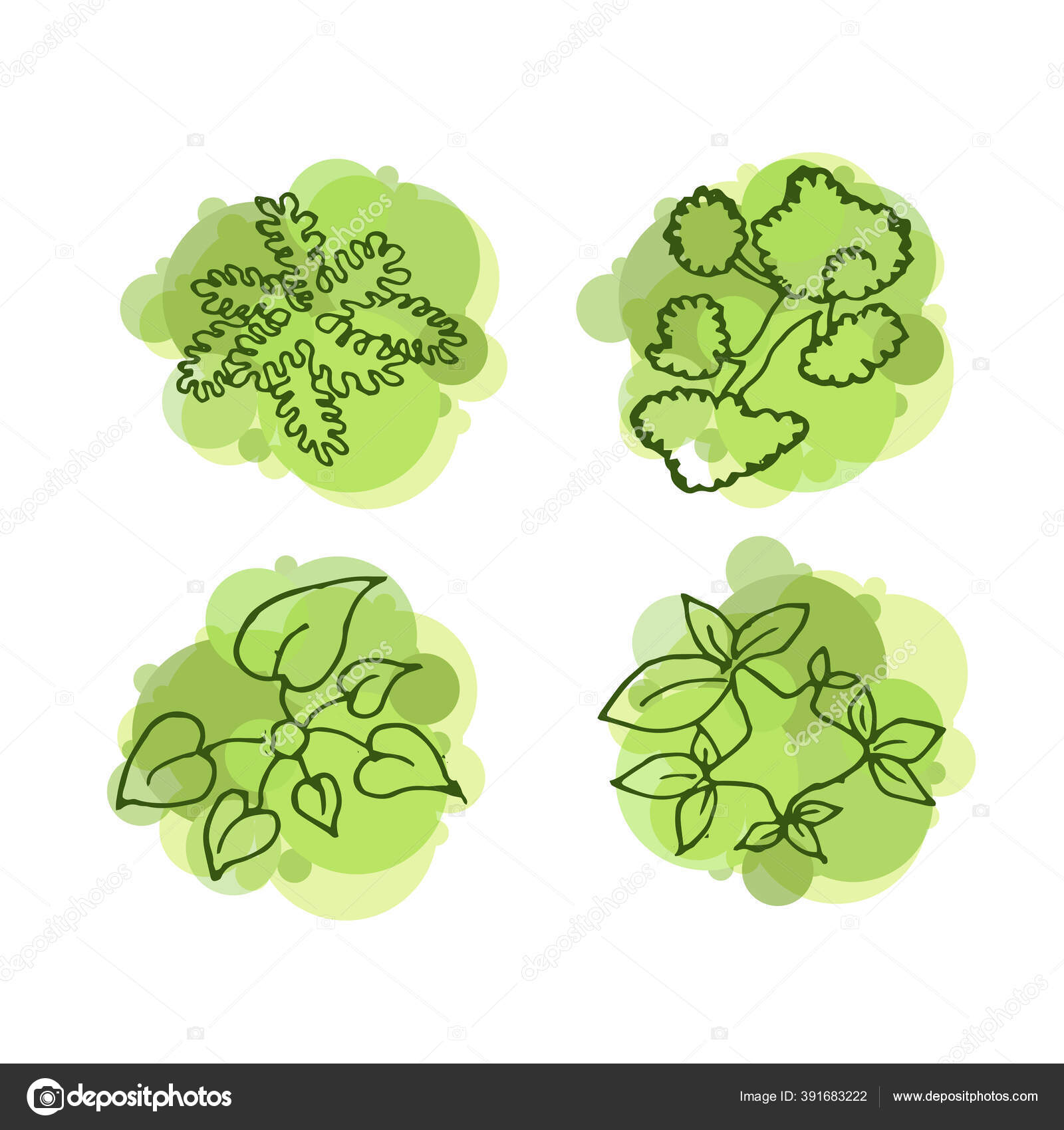 Tree Top View Landscape Vector Illustration Stock Vector Image by ... Tree Top View Landscape Vector Illustration Stock Vector Image by ...