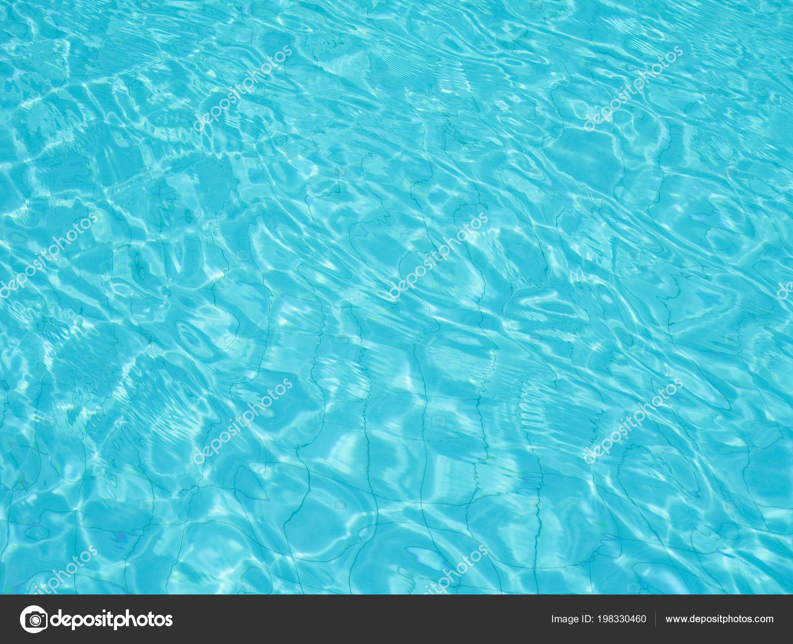 Blurred Distortion Tiles Surface Water Swimming Pool — Stock Photo © p ...