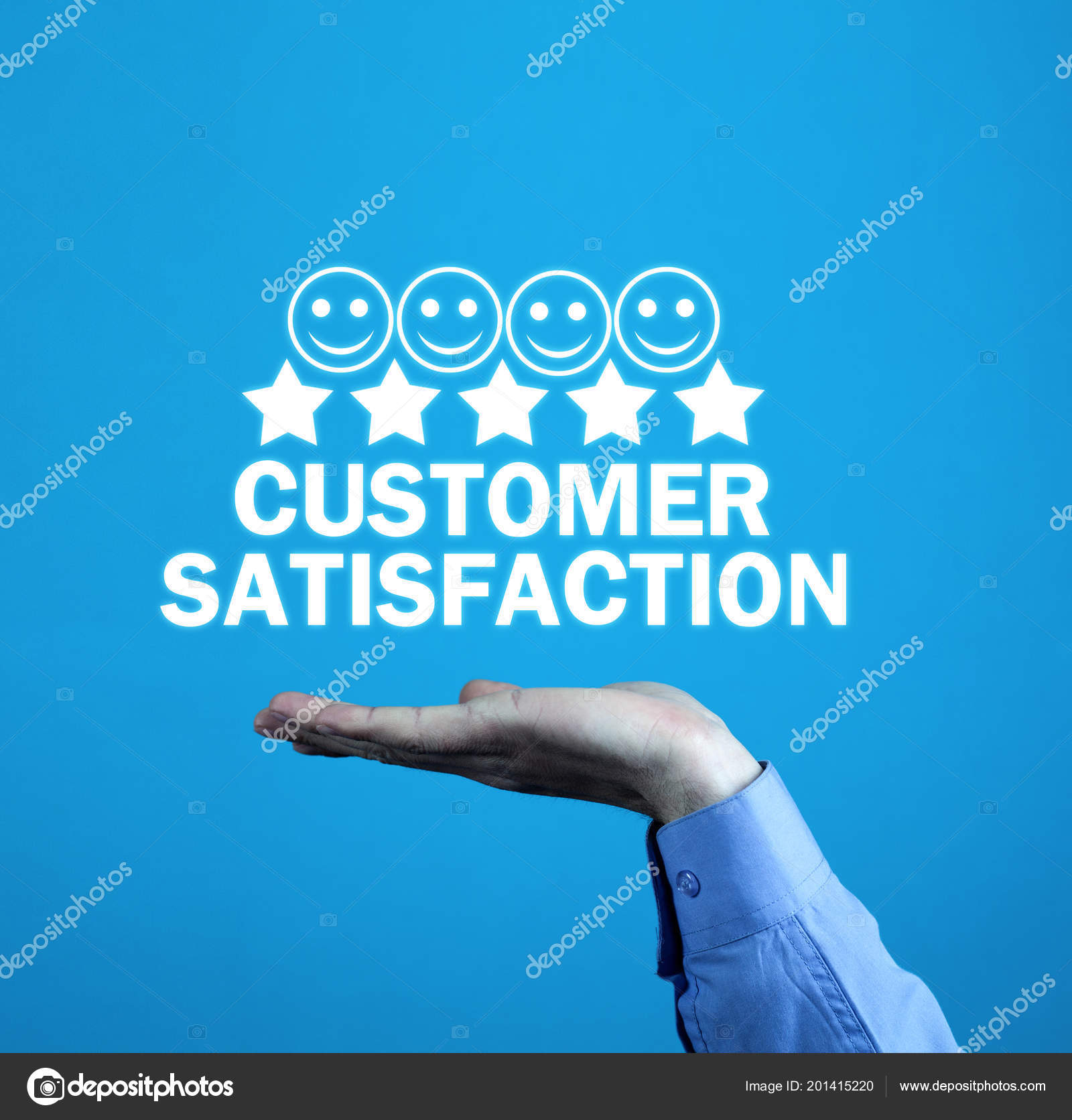 Increase Rating Company Customer Satisfaction Concept — Stock Photo ...