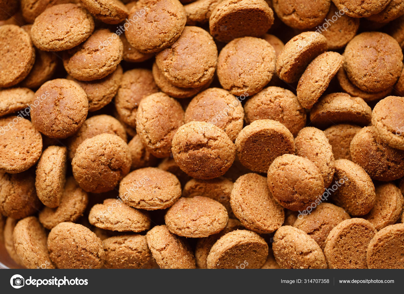 Dutch candy called Pepernoten eaten during Sinterklaas feast Stock ...