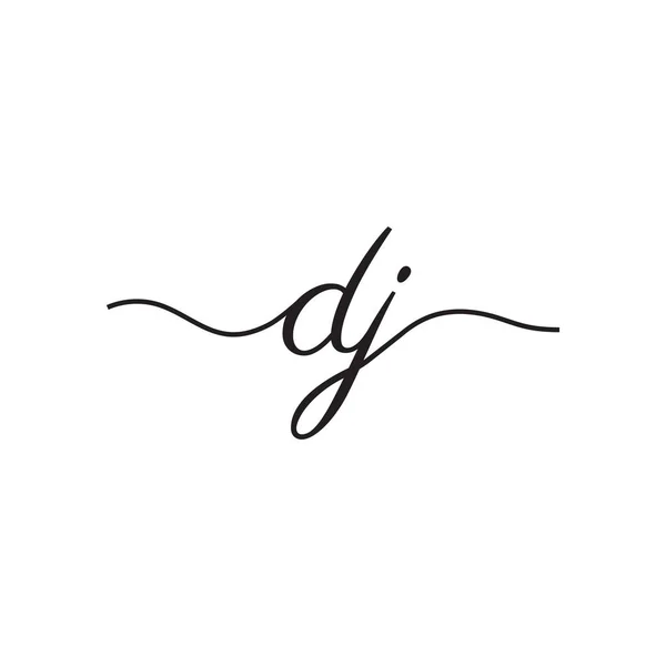 Dj letra logo imágenes de stock de arte vectorial | Depositphotos