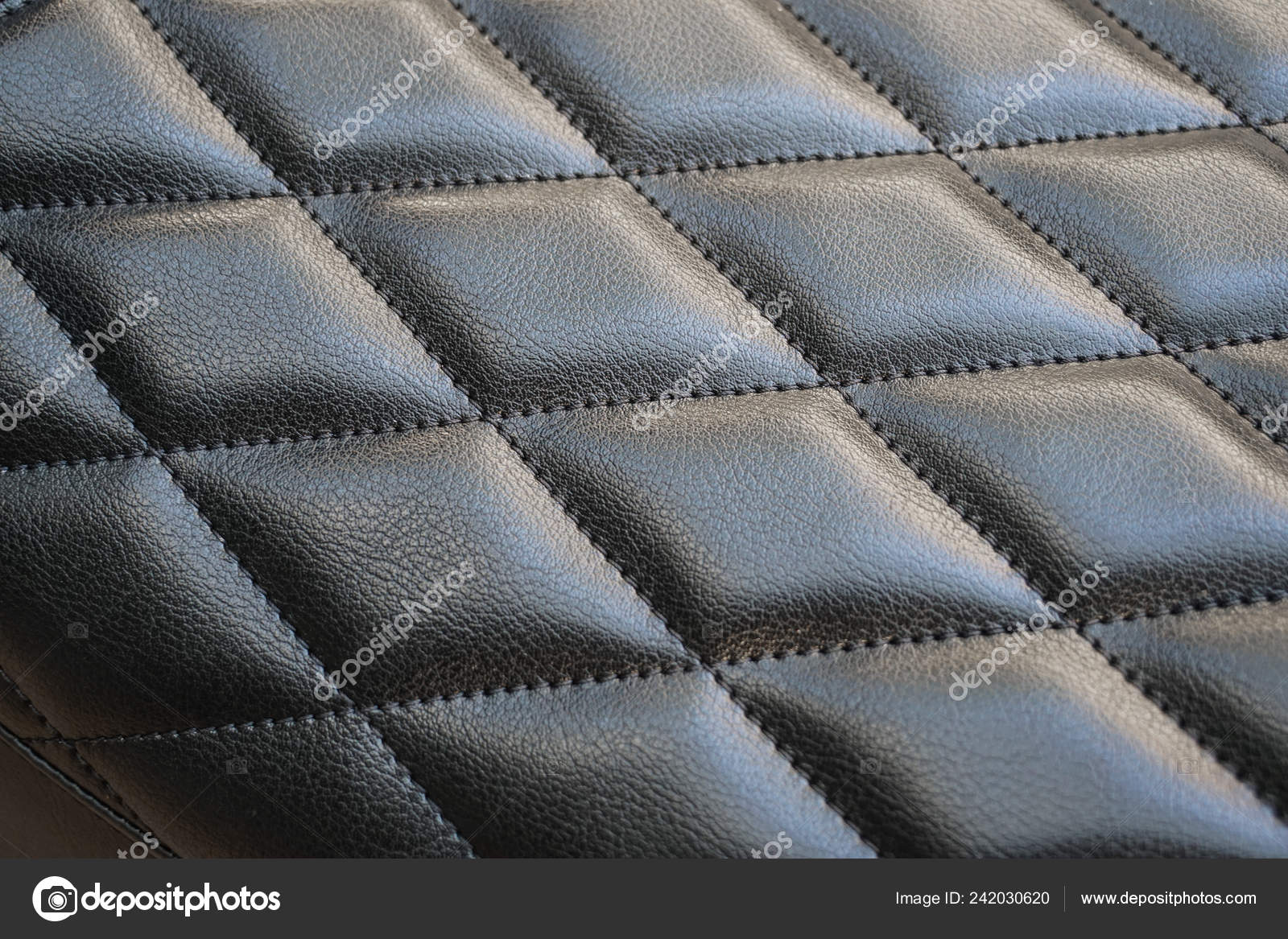 New Premium Black Leather Texture Motorcycle Seat Stock Photo by ...