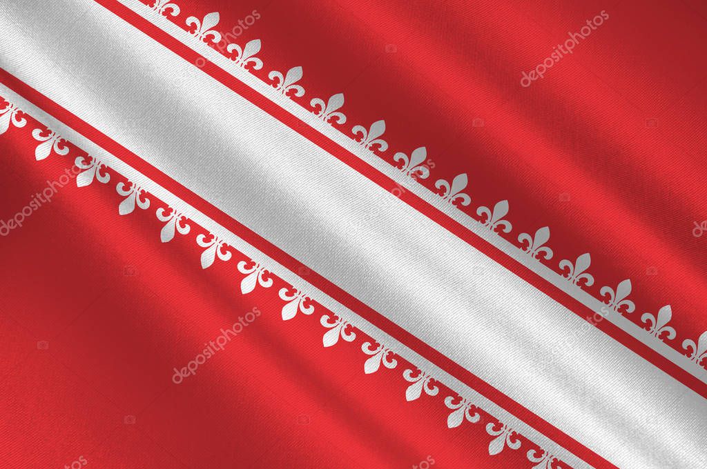 Bandera de Bas-Rhin en Grand Est es una región administrativa francesa 2022