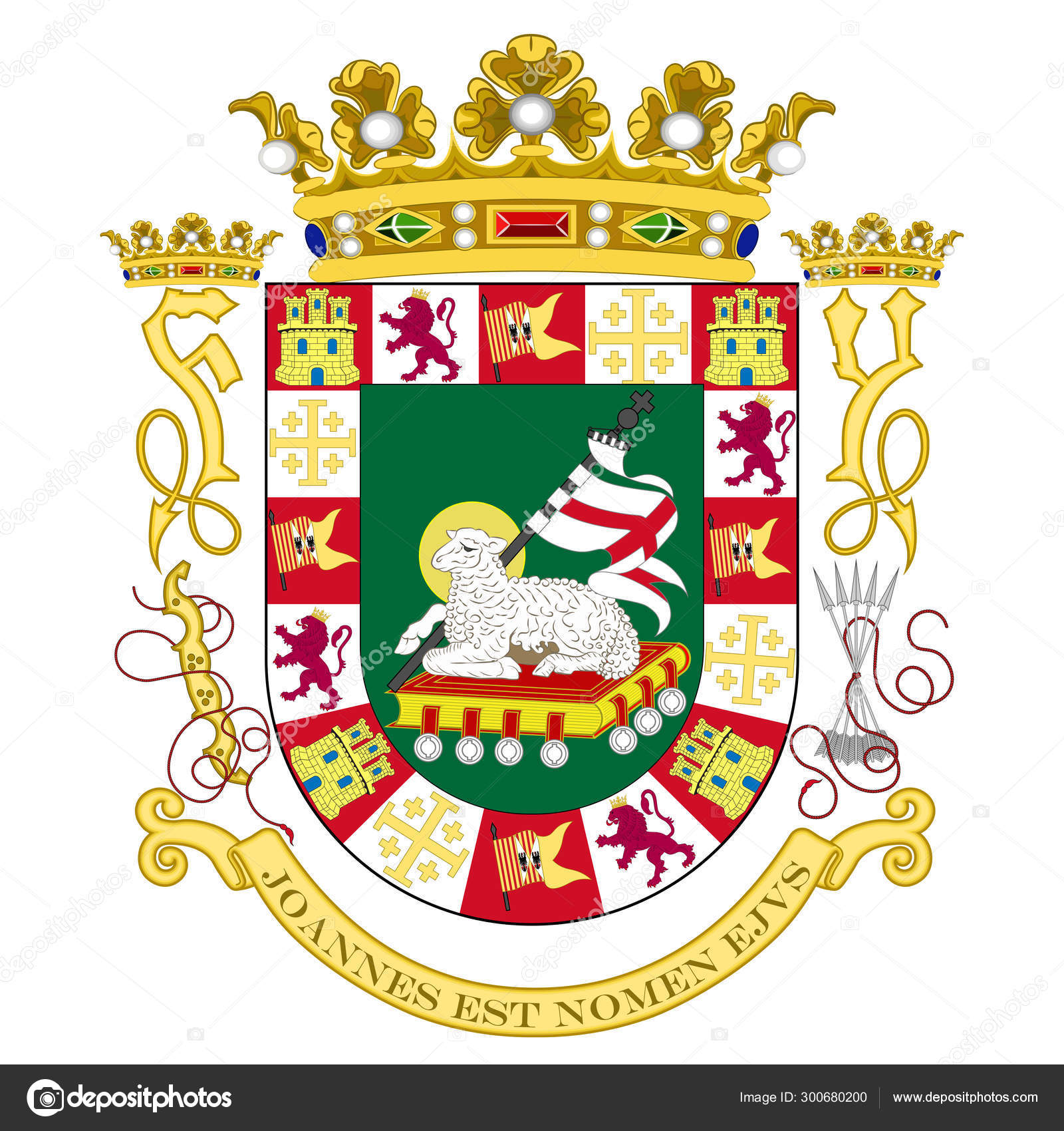 Escudo de armas de Puerto Rico Vector de stock por ©dique.bk.ru 300680200