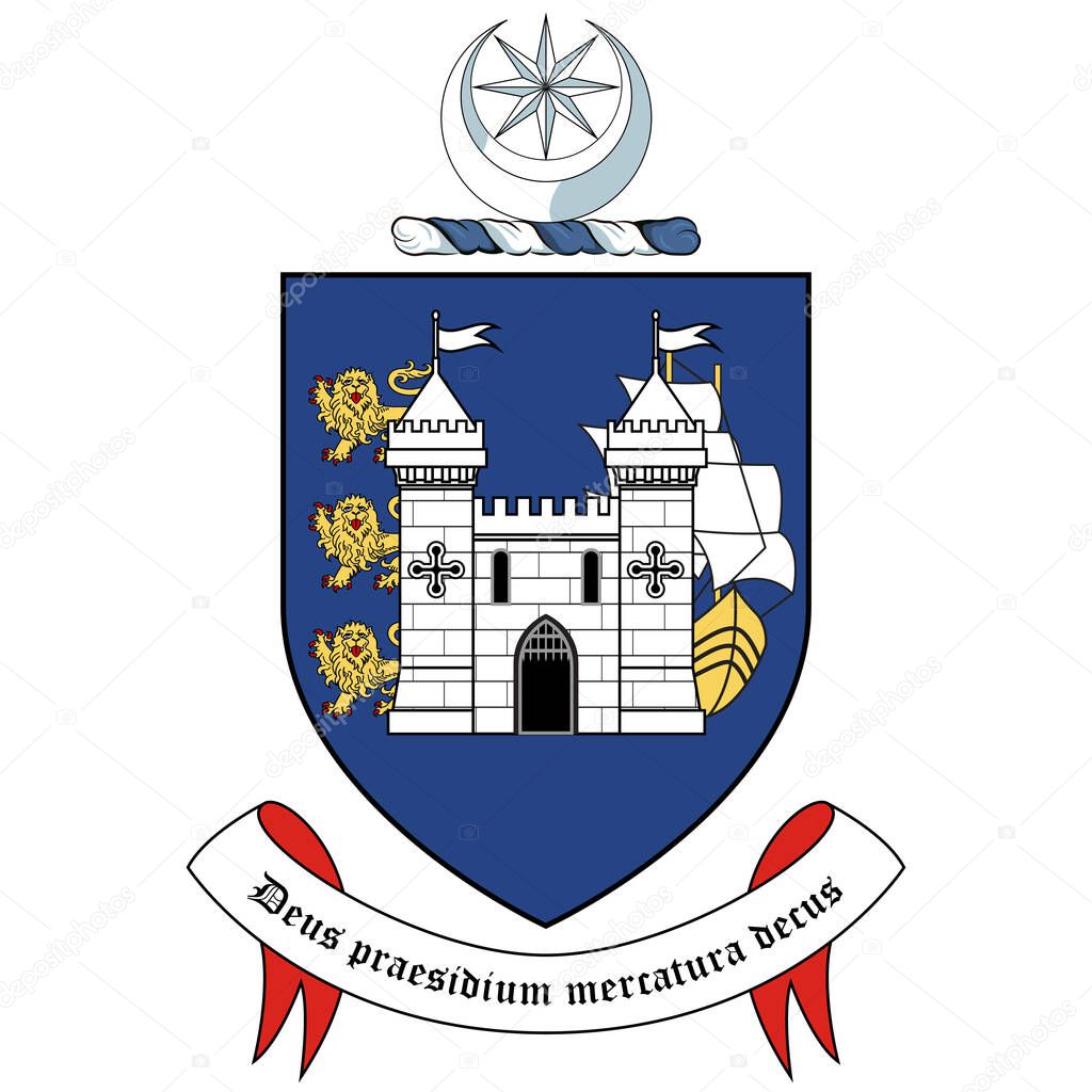 Escudo de armas de Drogheda es una de las ciudades más antiguas de ...