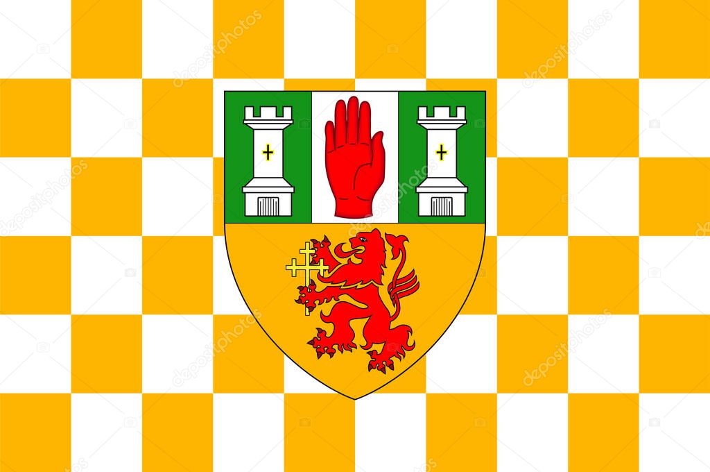 Flag of County Antrim es uno de los seis condados que forman Irlanda ...